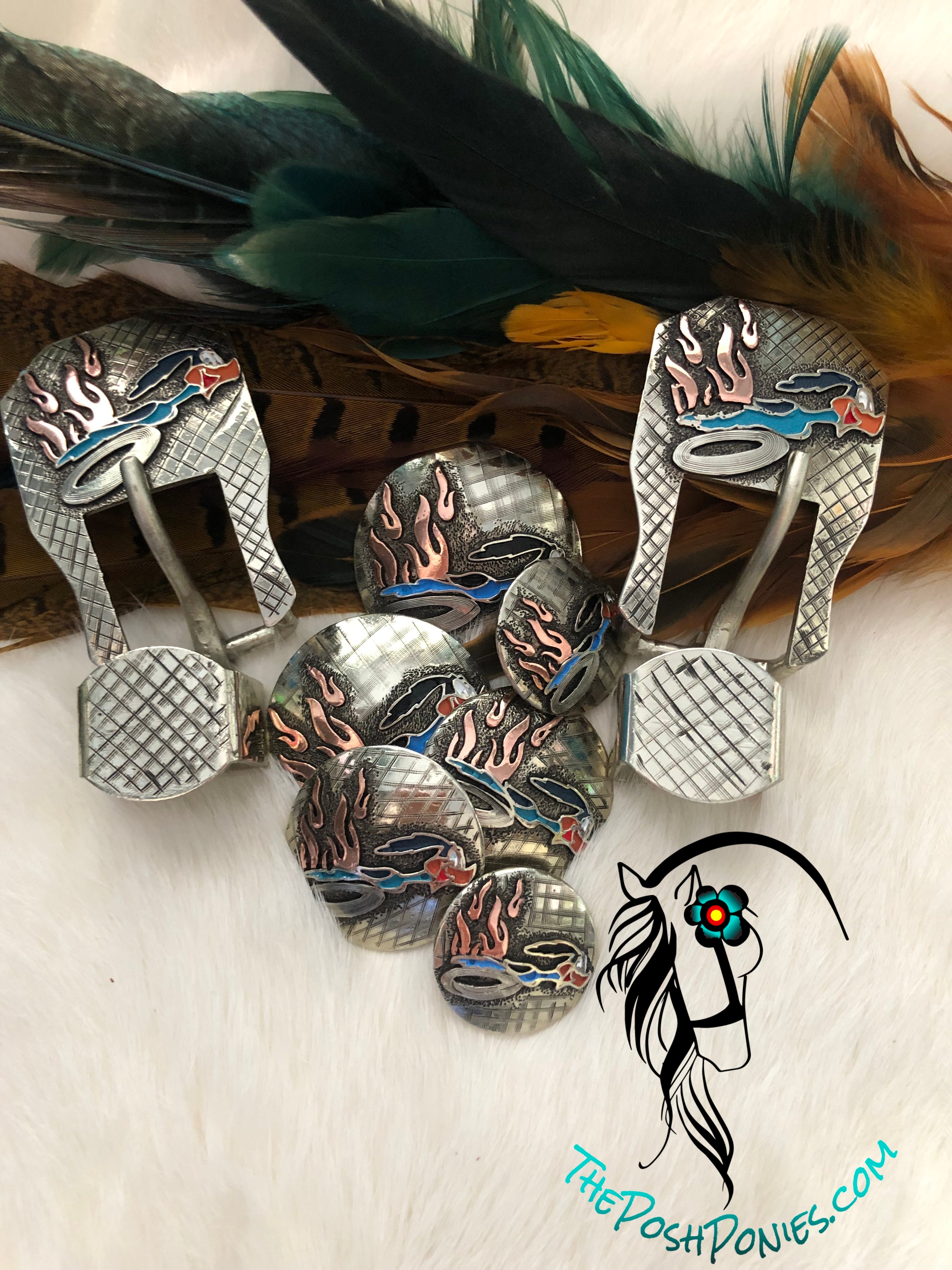Handmade Conchos, buckles and unique western accessories – ThePoshPonies