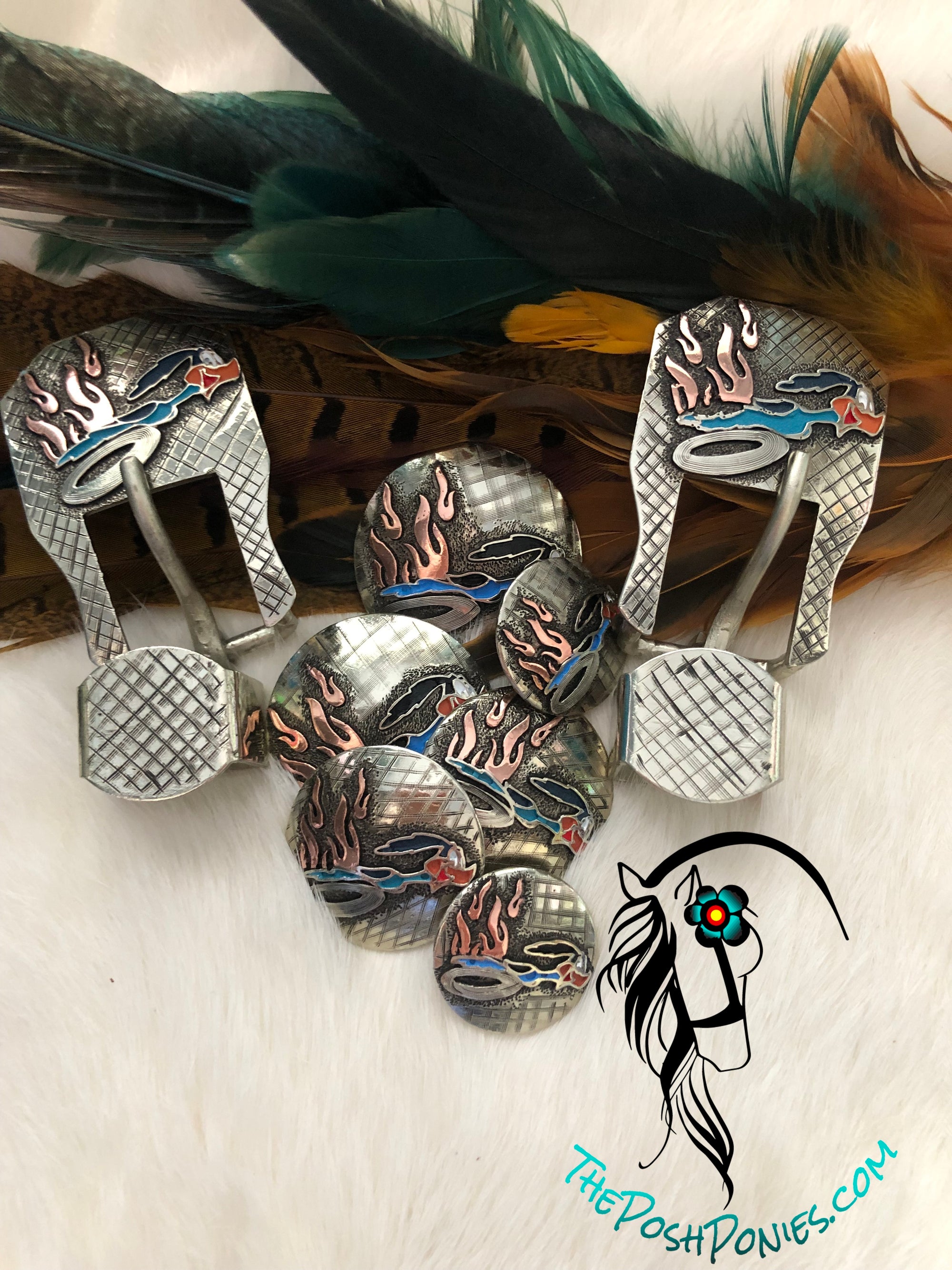 Handmade Conchos, buckles and unique western accessories – ThePoshPonies