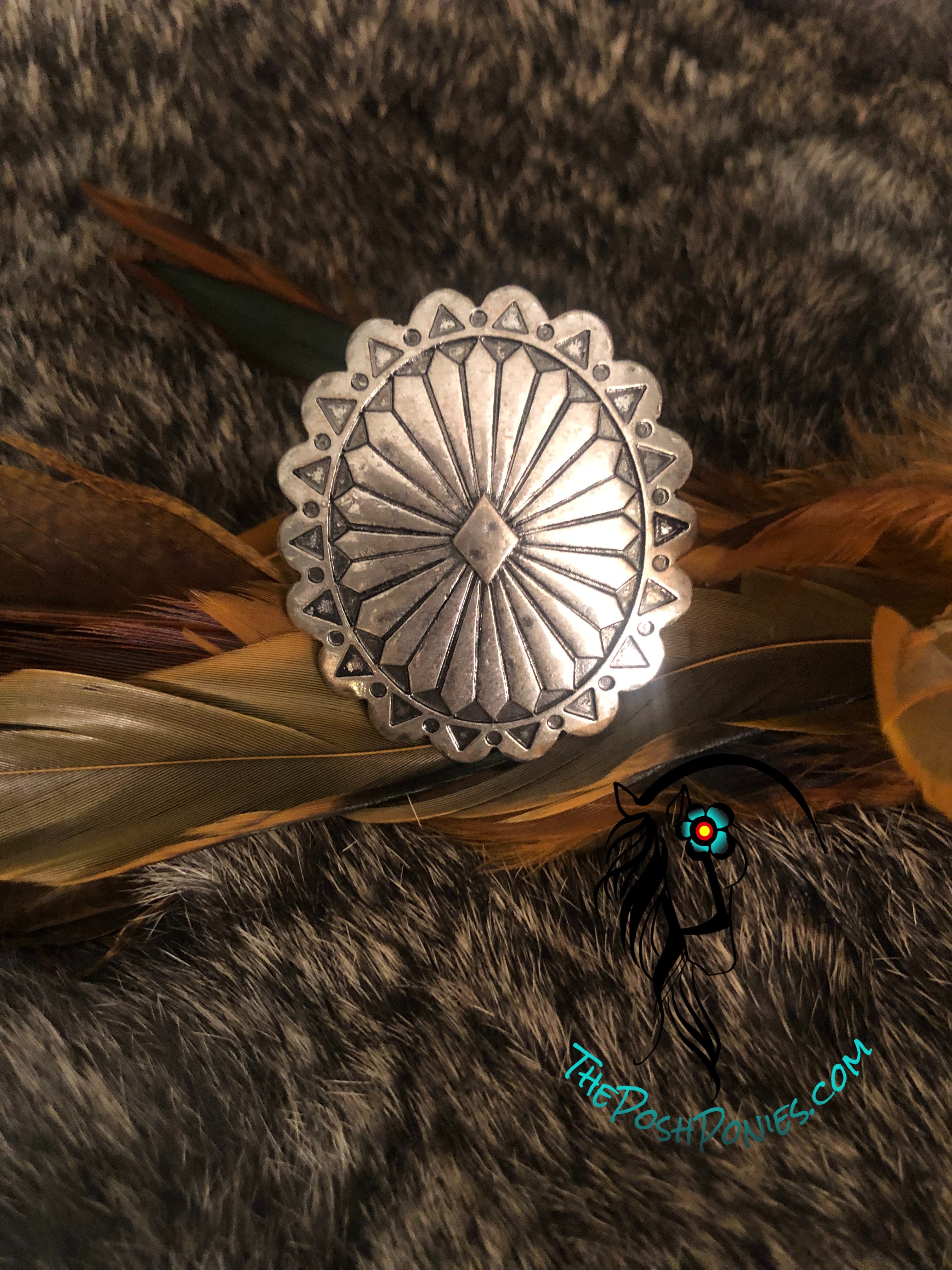 Southwest Traditional Concho Wild Rag Slide – ThePoshPonies