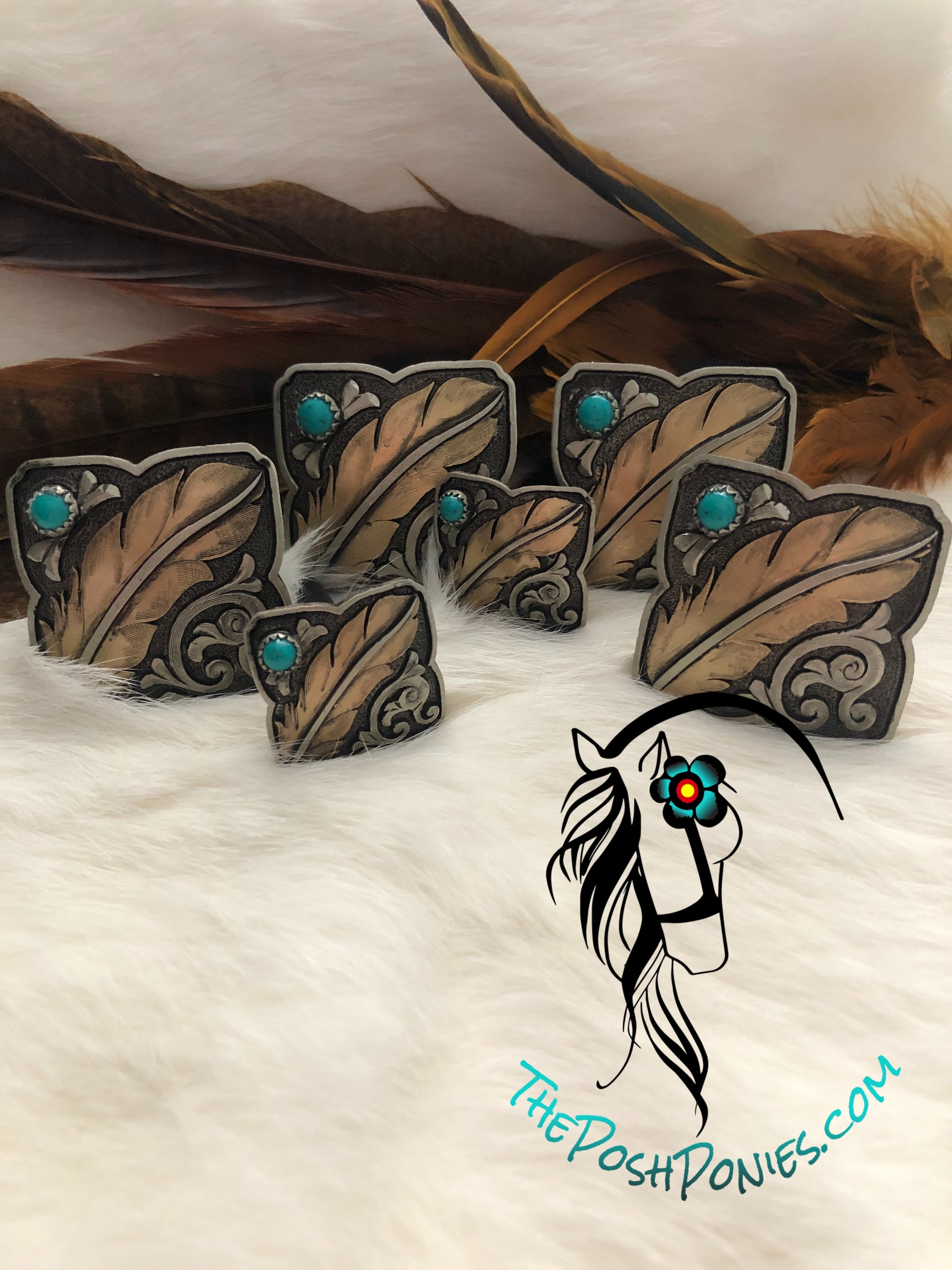 Handmade Conchos, buckles and unique western accessories – ThePoshPonies