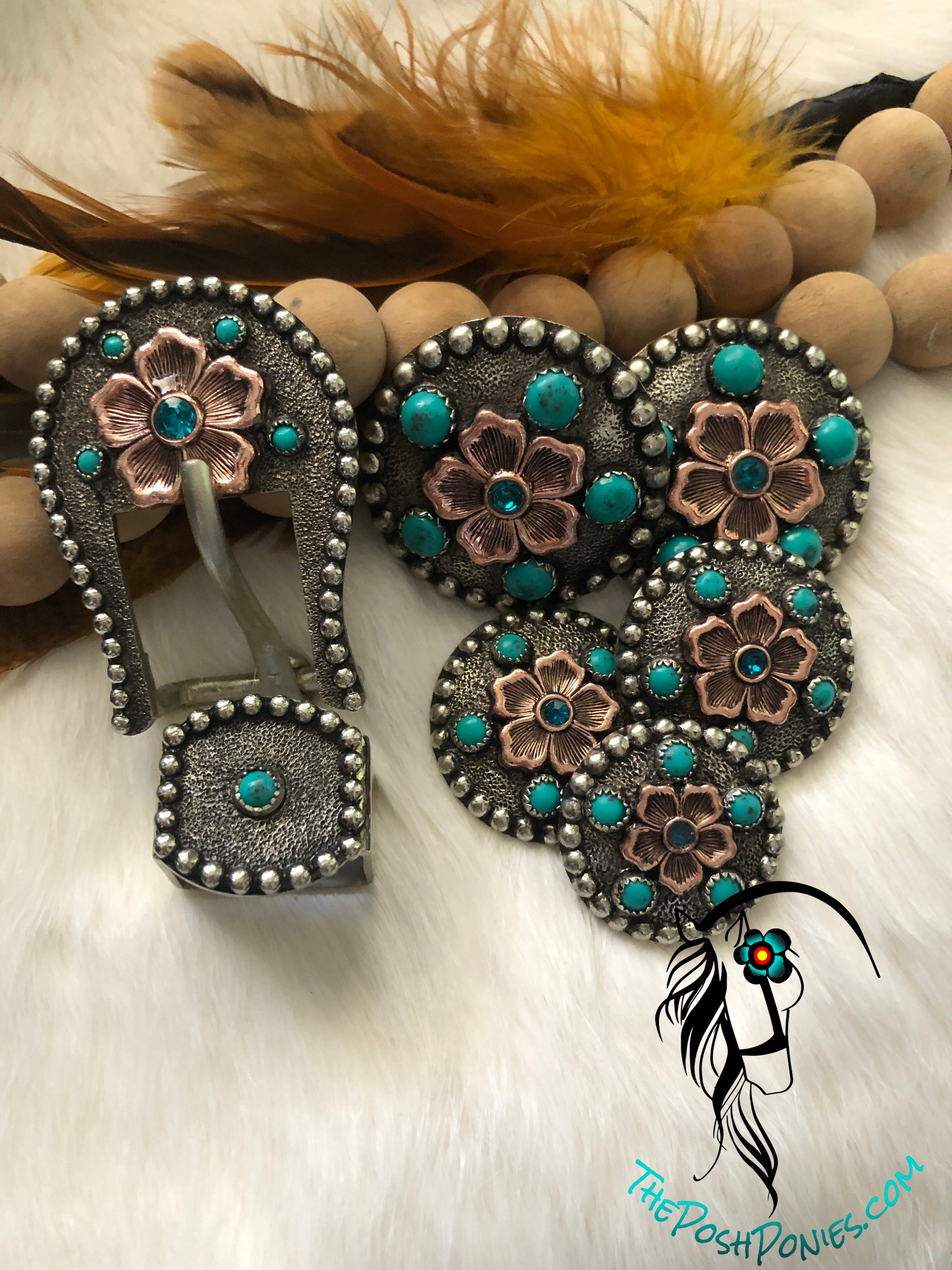 Handmade Conchos, buckles and unique western accessories – ThePoshPonies
