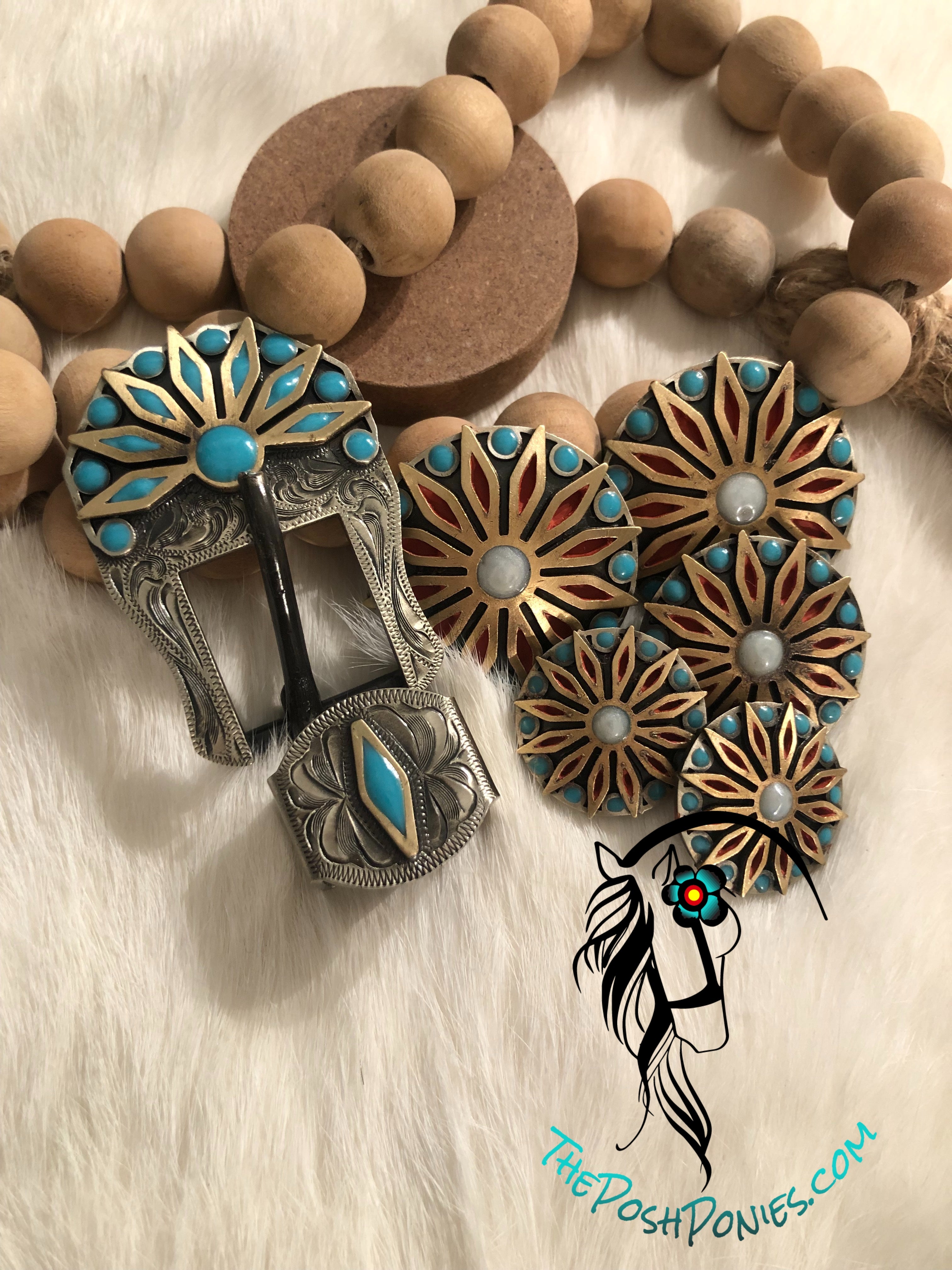 Chicago Back Conchos & Buckle/Keeper Set – Page 2 – ThePoshPonies